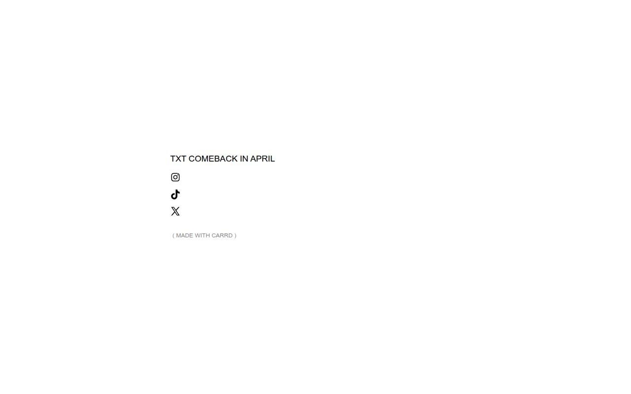 txt comeback april
